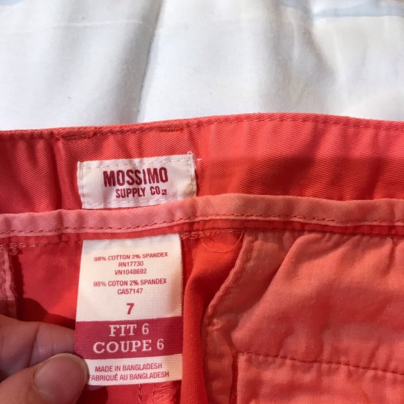 Mossimo Supply Co. | Pants & Jumpsuits | Mossimo Size 7 Coral Chino ...